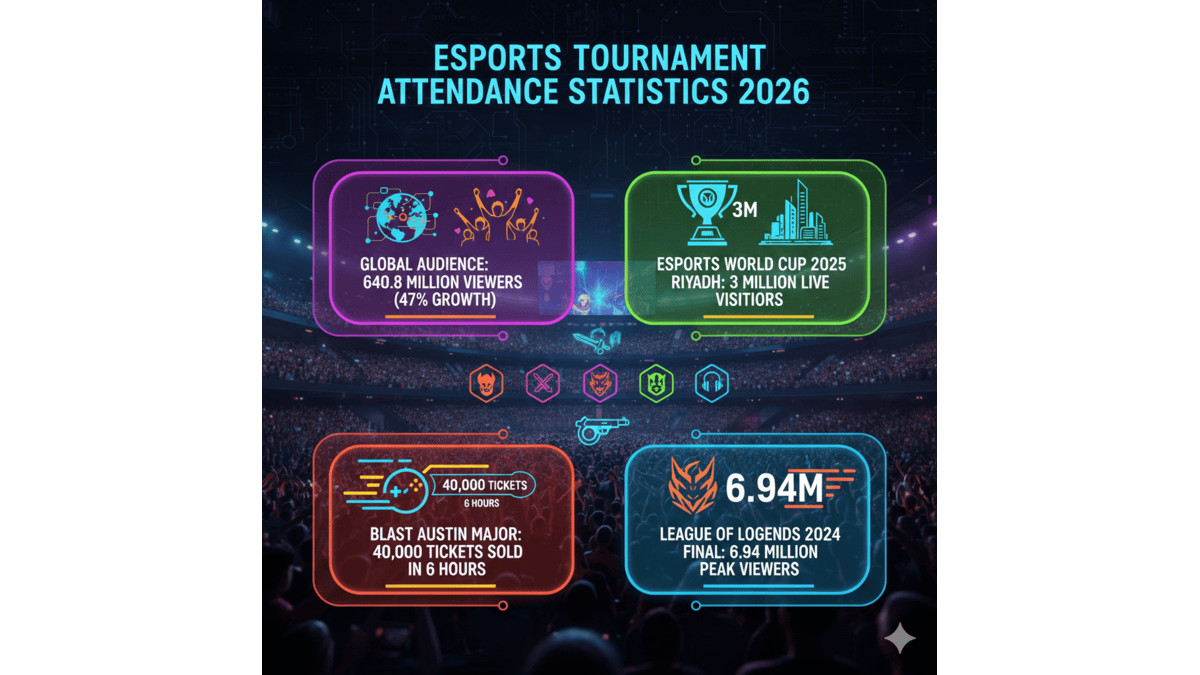 Esports Tournament Attendance Statistics 2026