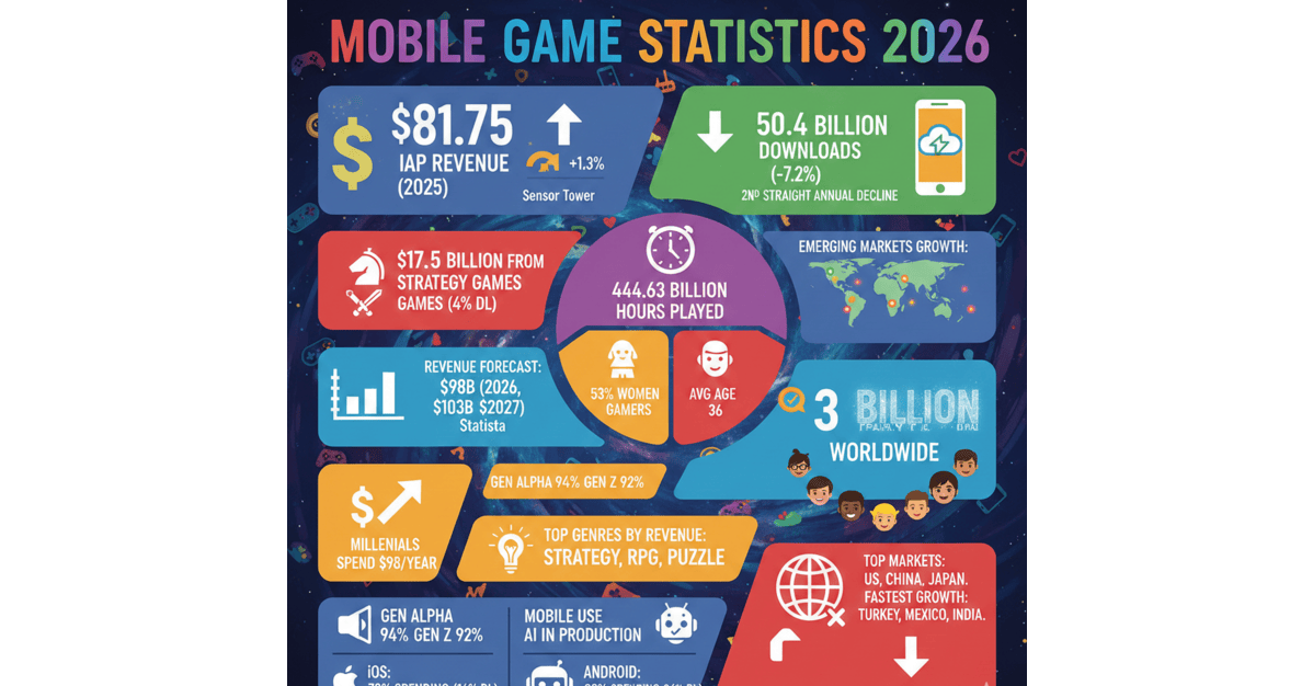 Mobile Game Statistics 2026