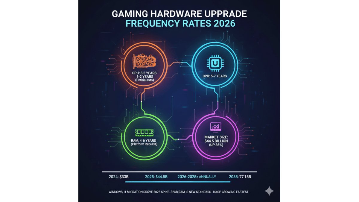 Gaming Hardware Upgrade Frequency Rates 2026