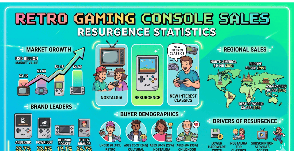 Retro Gaming Console Sales Resurgence Statistics 2026