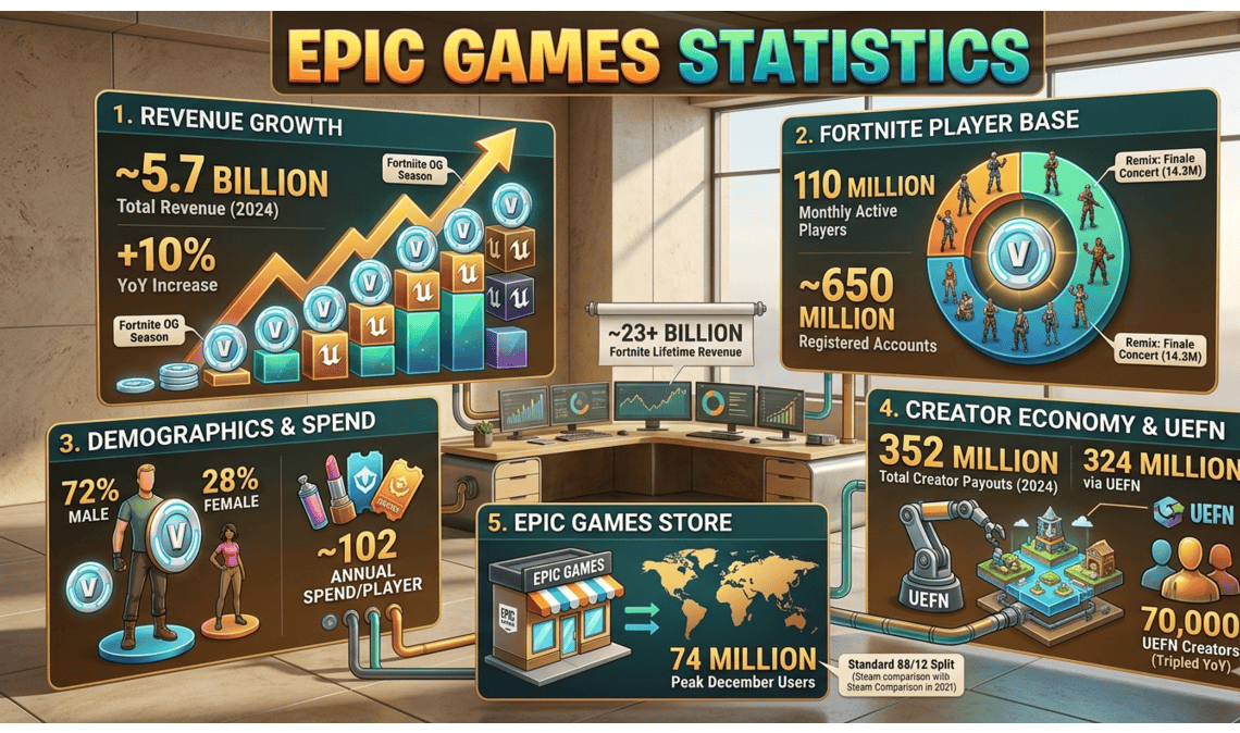 Epic Games Statistics 2026