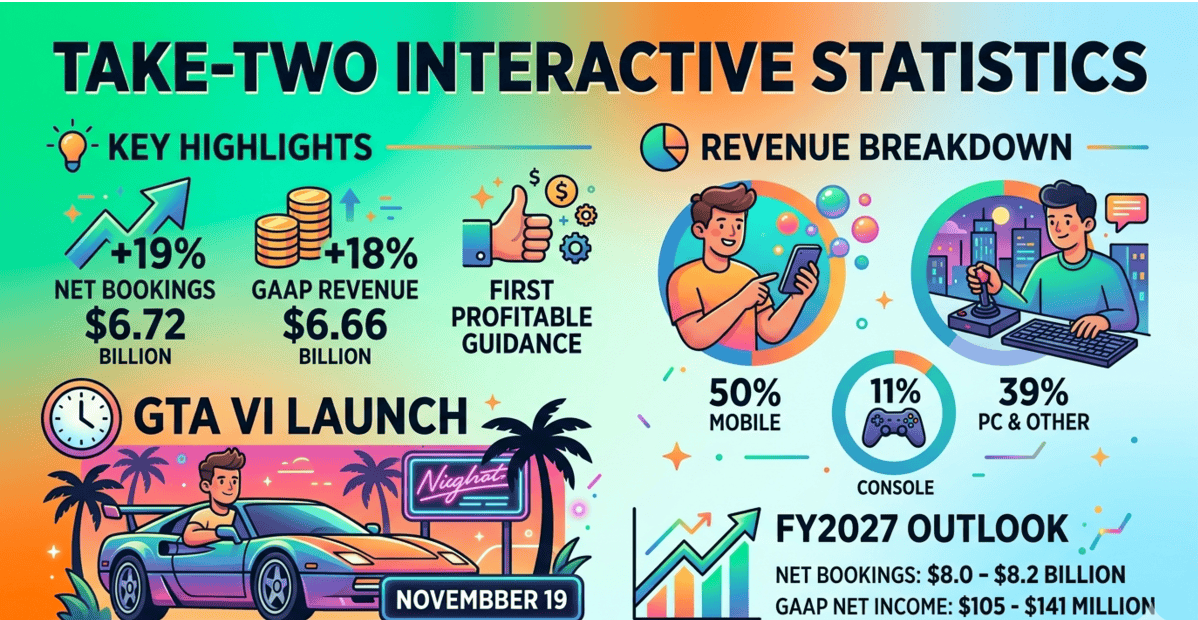 Take-Two Interactive Statistics 2026: Revenue, GTA Sales, Player ...